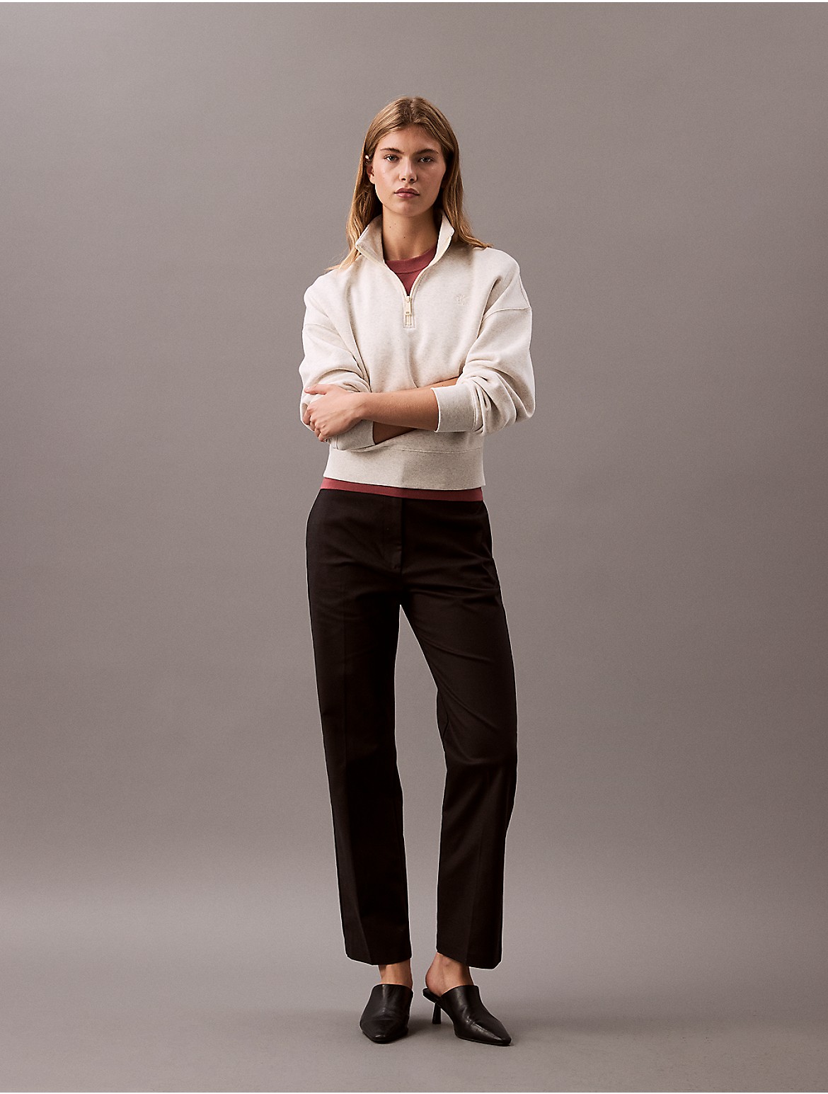 CALVIN KLEIN Cotton Stretch Straight Fit Chino Pants